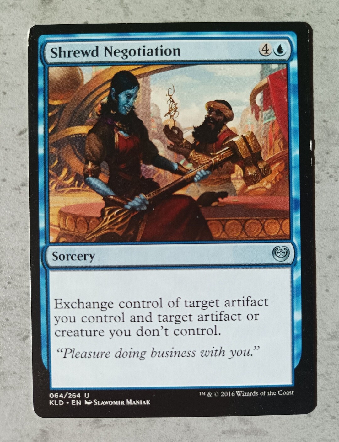Shrewd Negotiation – Slawomir Maniak - Magic: the Gathering Artproof - Etsy