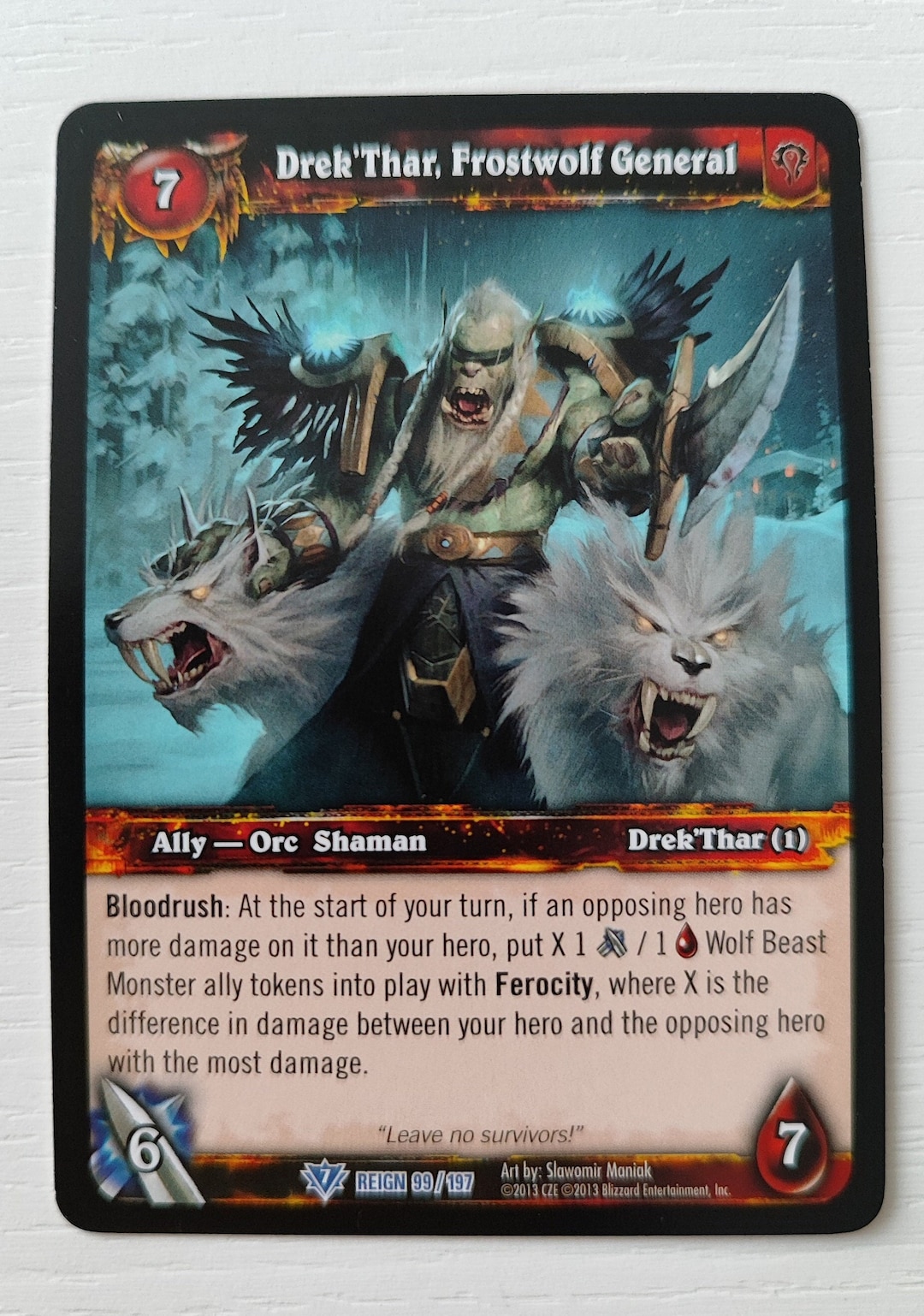 Drek'thar, Frostwolf General – Slawomir Maniak - World of Warcraft TCG ...