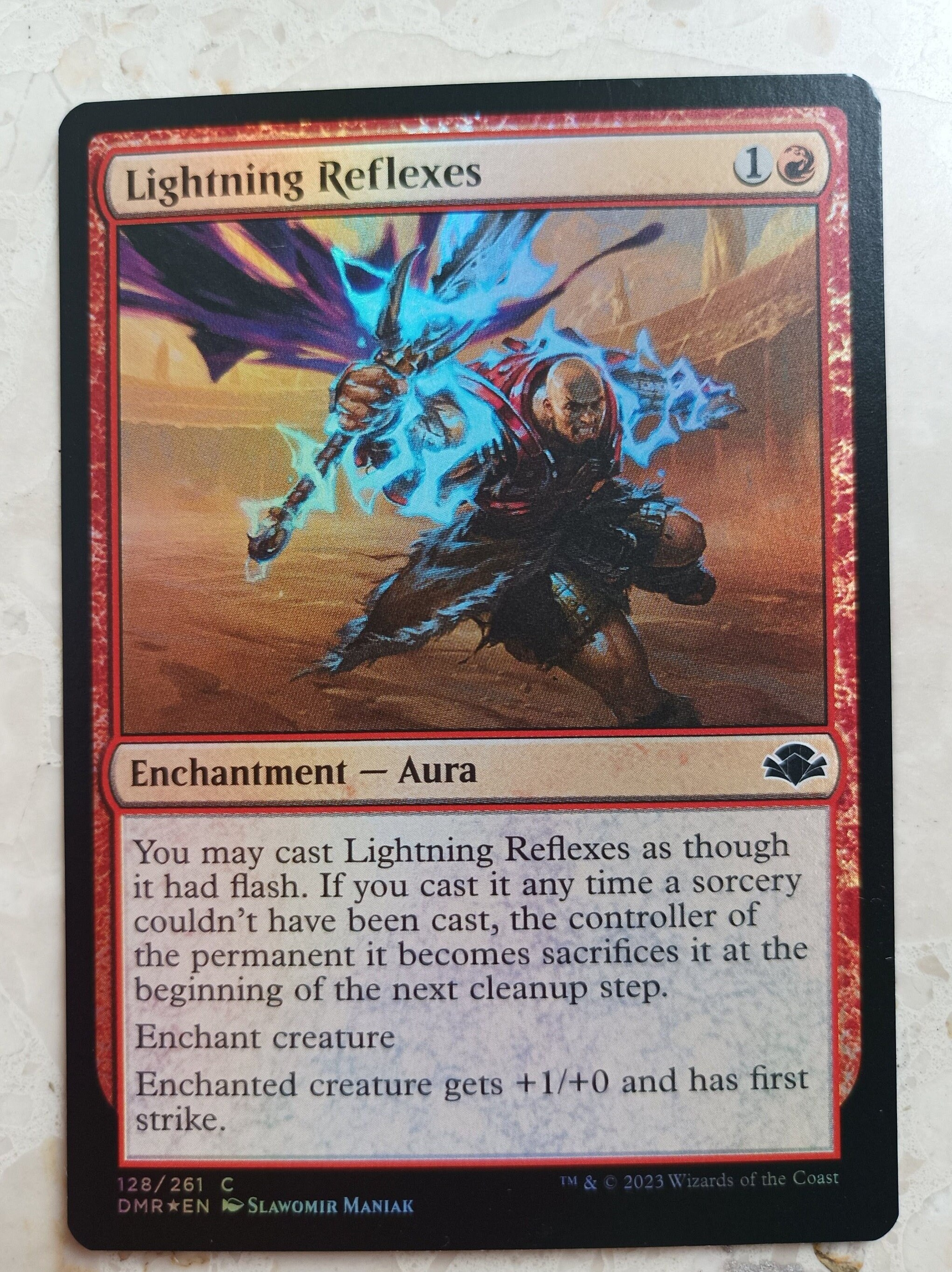 Lightning Reflexes Slawomir Maniak Magic: the Gathering Artproof - Etsy