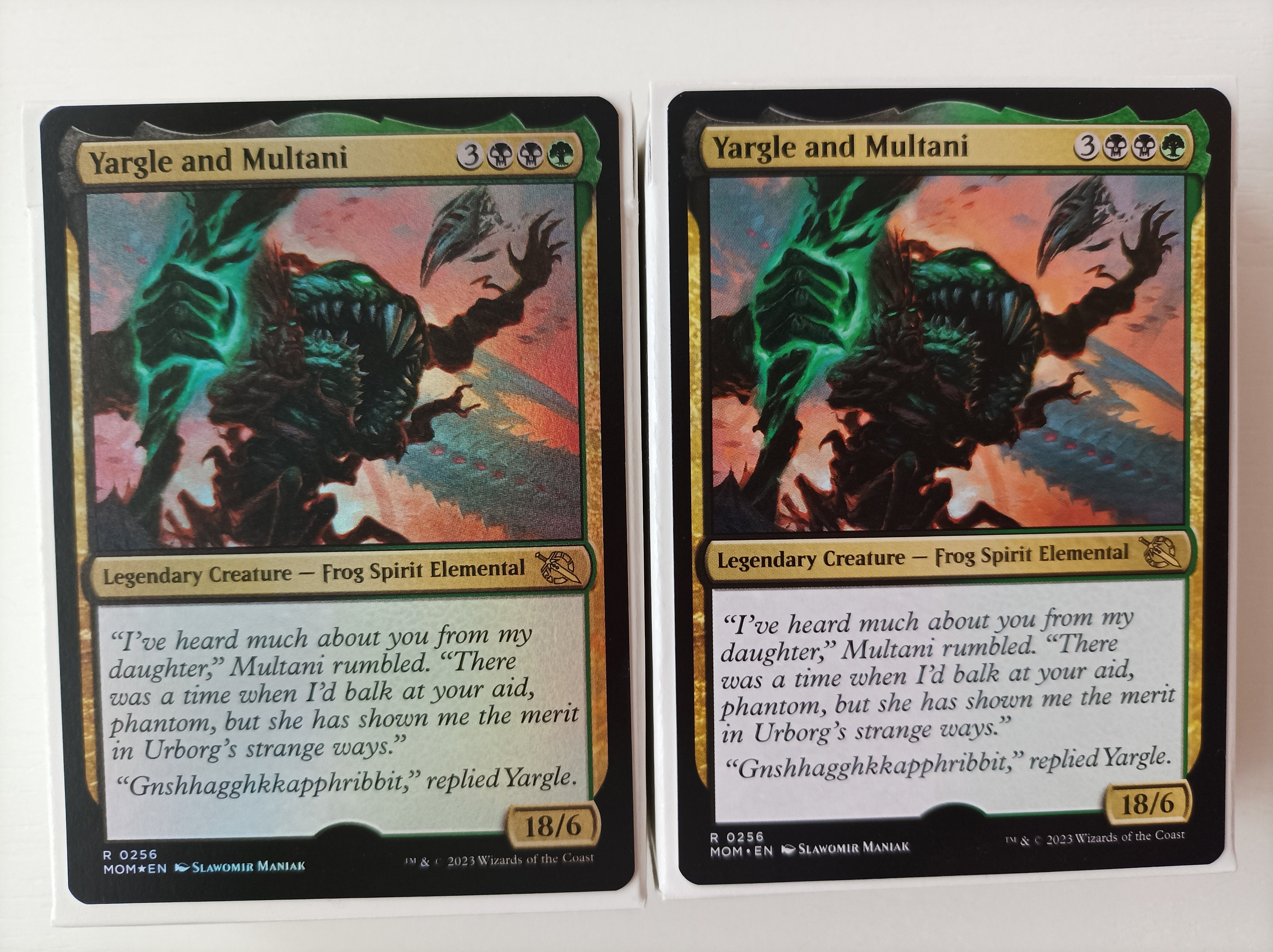 Yargle and Multani Slawomir Maniak Magic: the Gathering Artproof - Etsy