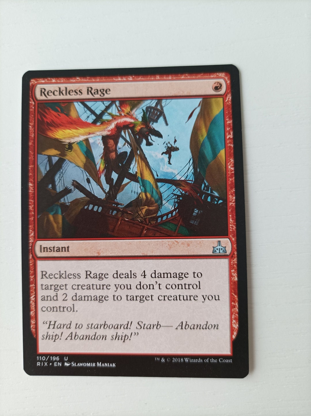 Reckless Rage – Slawomir Maniak - Magic: the Gathering Artproof - Etsy