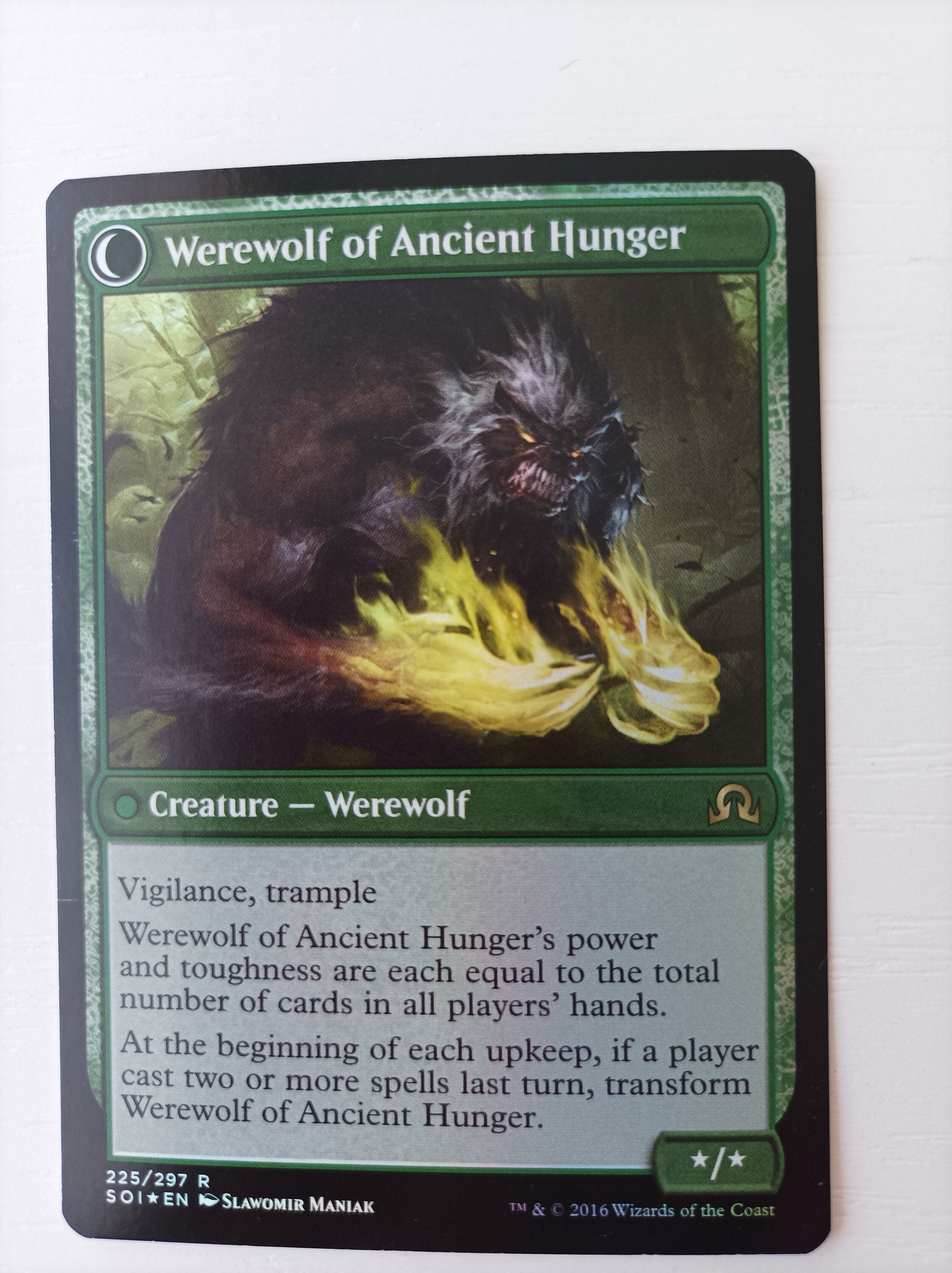 Werewolf of Ancient Hunger Slawomir Maniak Magic: the Gathering ...