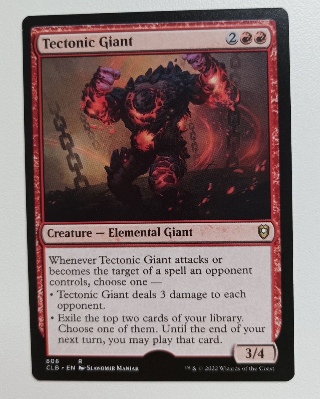 Tectonic Giant – Slawomir Maniak - Magic: the Gathering Artproof - Etsy