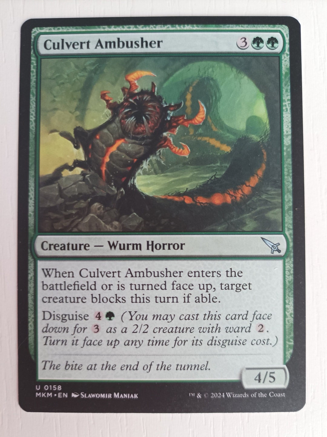 Culvert Ambusher – Slawomir Maniak - Magic: the Gathering Artproof - Etsy