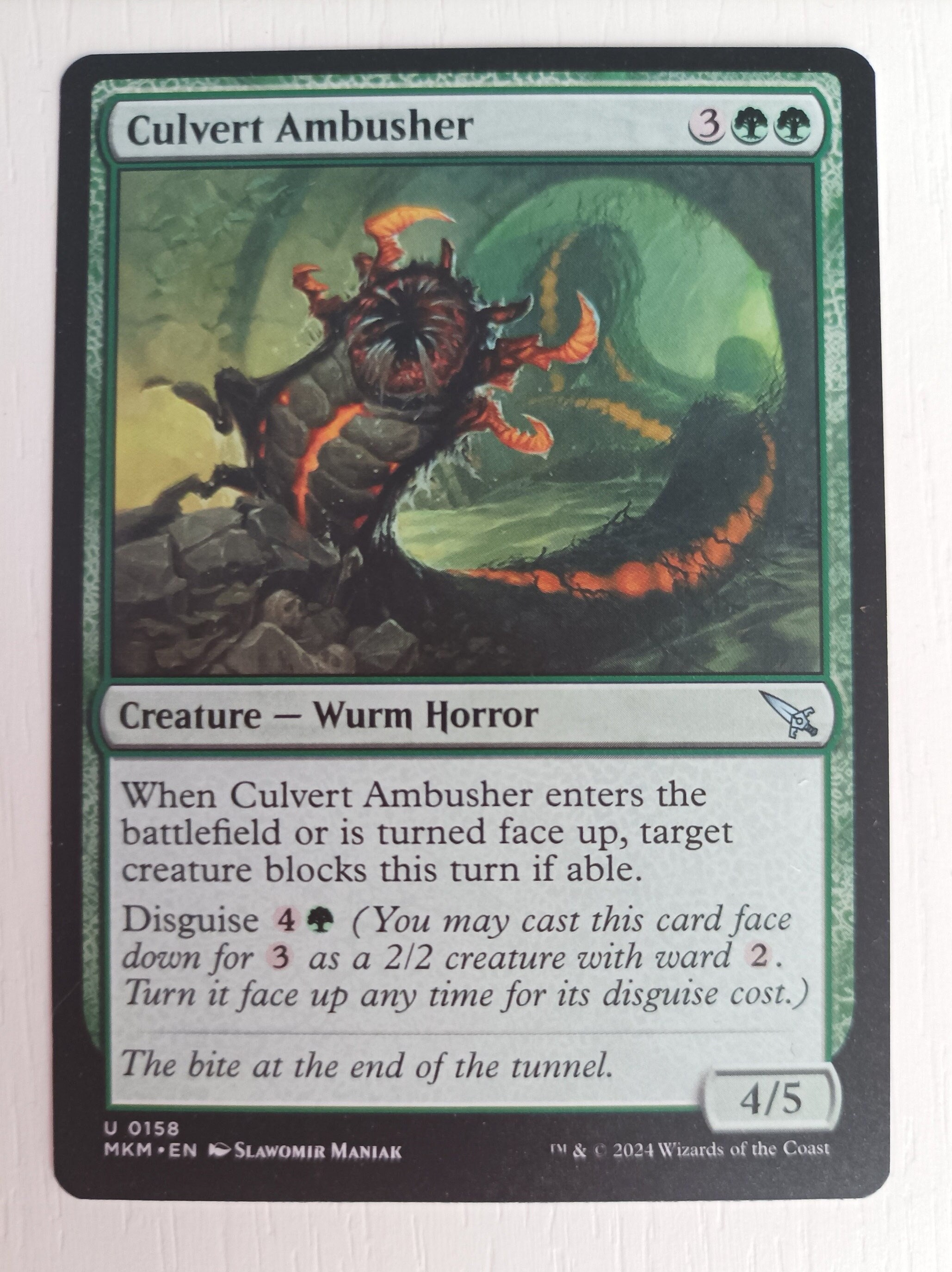 Culvert Ambusher – Slawomir Maniak - Magic: the Gathering Artproof - Etsy