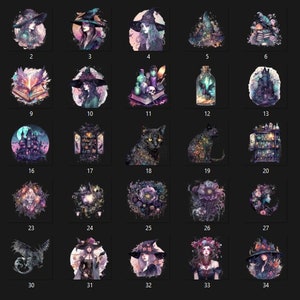 Watercolor Witch Clipart PNG, Magic Clip Art, Witchcraft Clip Art ...