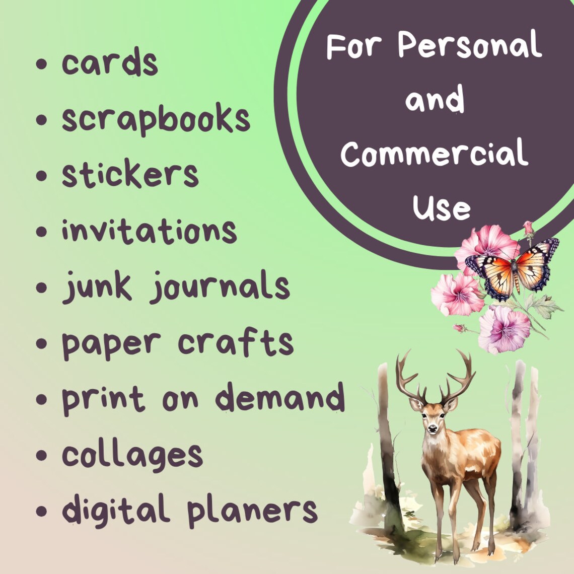 76 PNG Woodland Animals Clipart Bundle Forest Animal PNG - Etsy