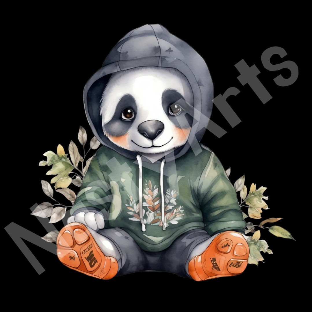 24 PNG Cute Watercolor Panda Clipart Baby Panda Bears Clipart - Etsy