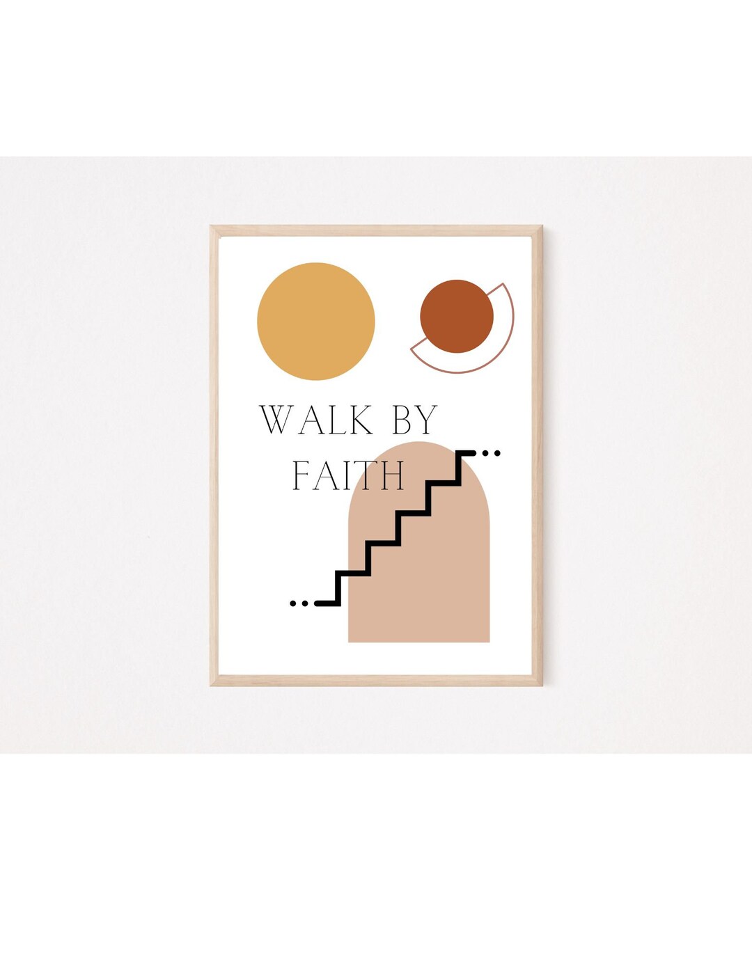 Walk by Faith | Digital Download | Modern Scripture Decor | Printable ...