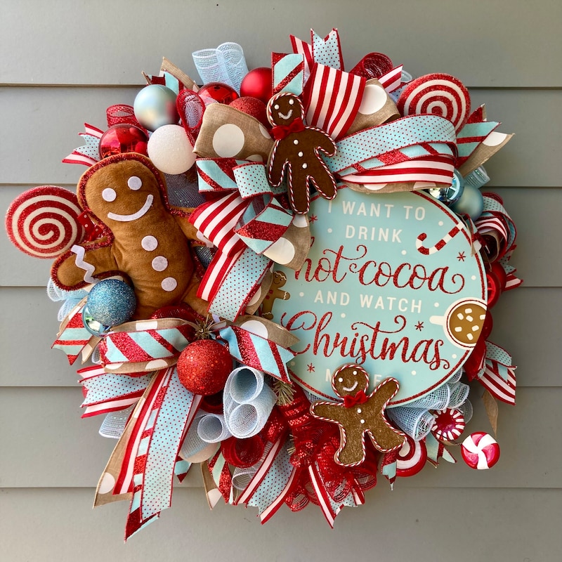 Gingerbread Wreath - Etsy