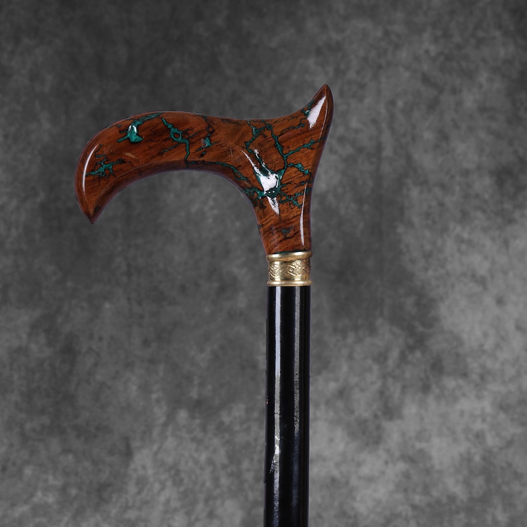Luxury Walking Cane | Epoxy Resin Walking Stick High Quality Solid Wood ...