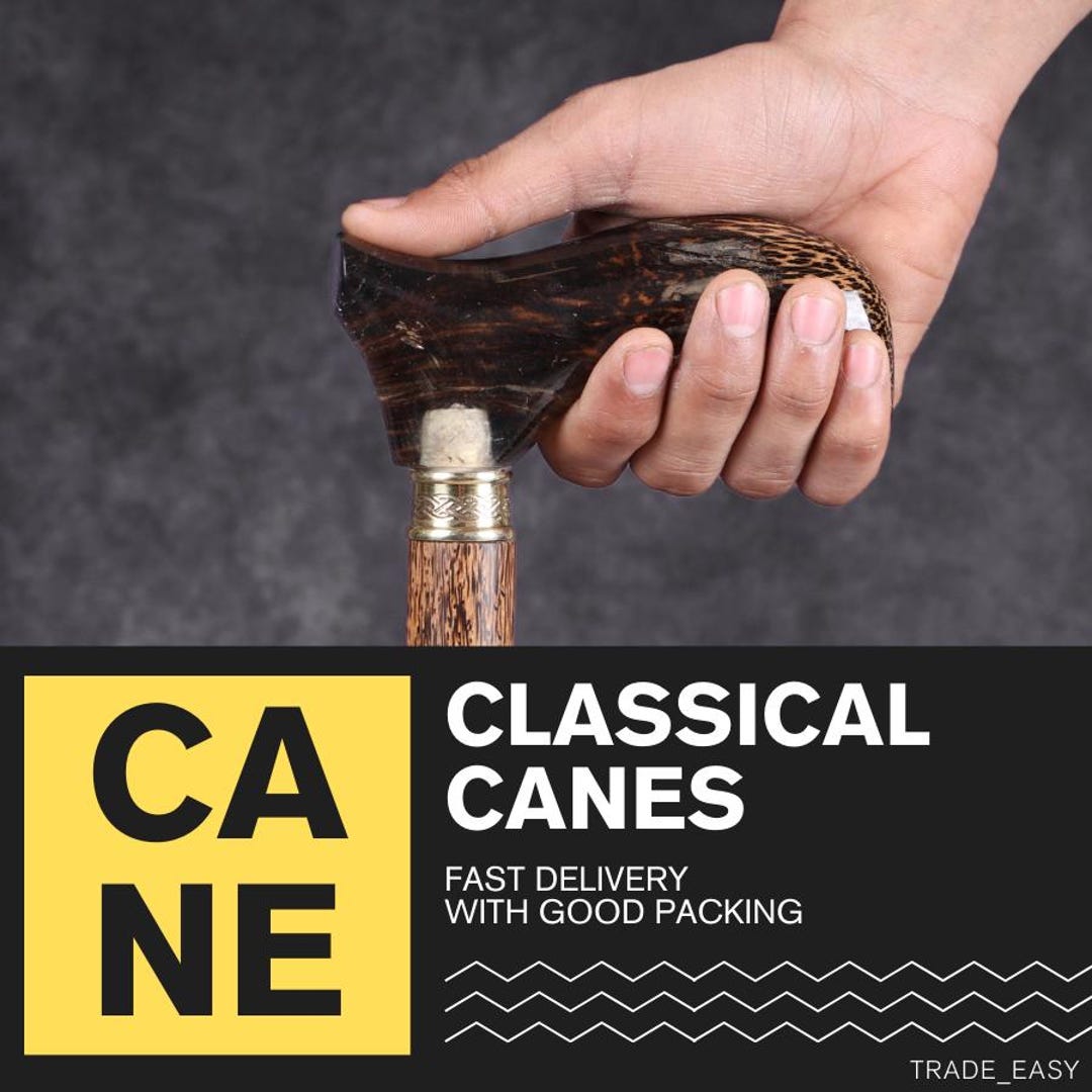 Resin Walking Cane | Antique Walking Cane | Palm Wood Walking Stick ...