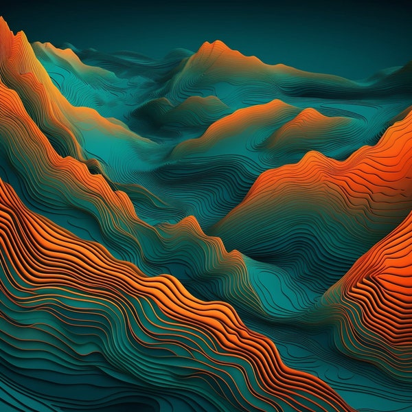 Topography - Etsy