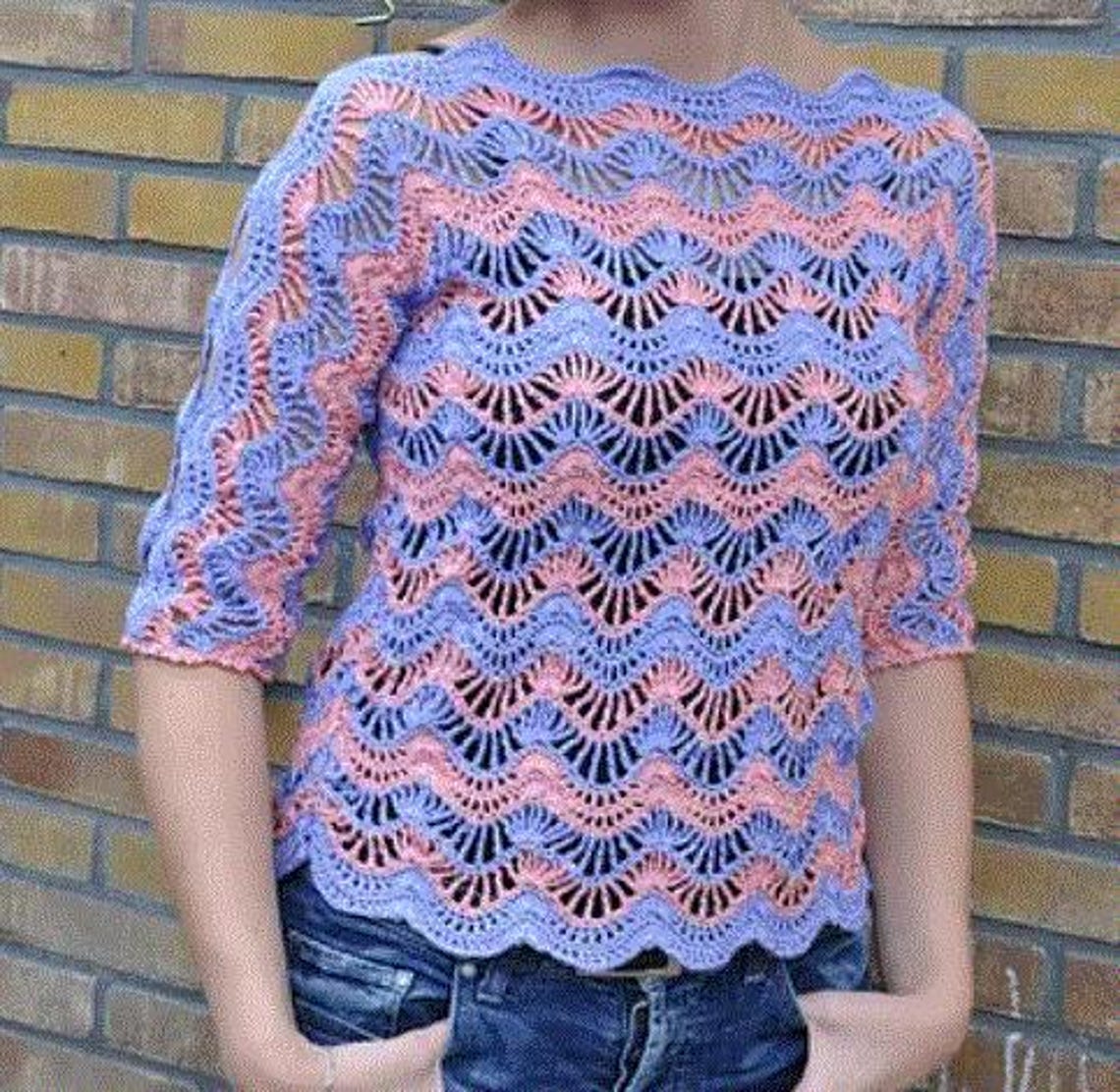 Crochet Pattern, Summer Crochet Pattern, Women Crochet Lace Top ...