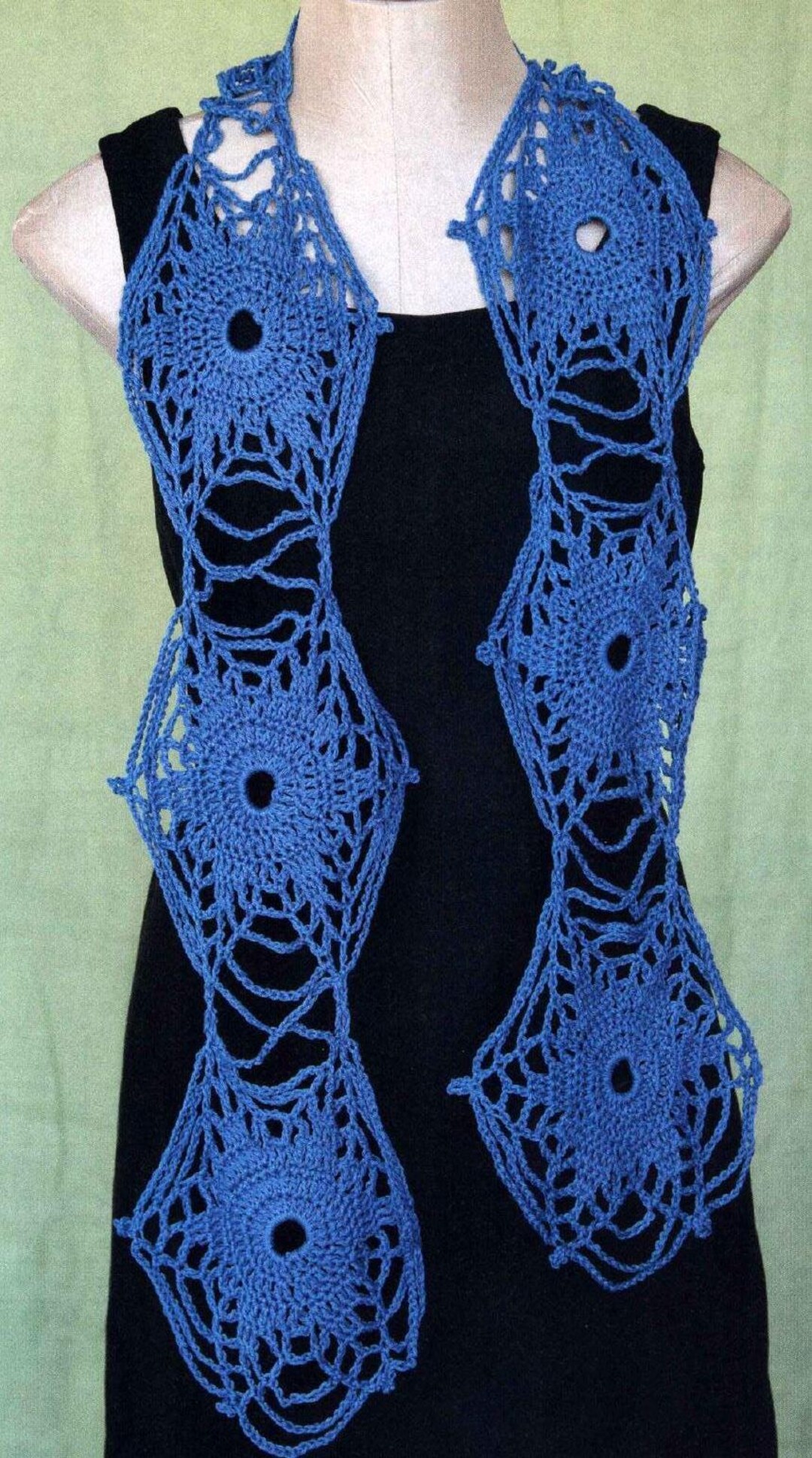 Crochet Pattern, Crochet Scarf Pattern, Crochet Neck Scarf, Shawl ...