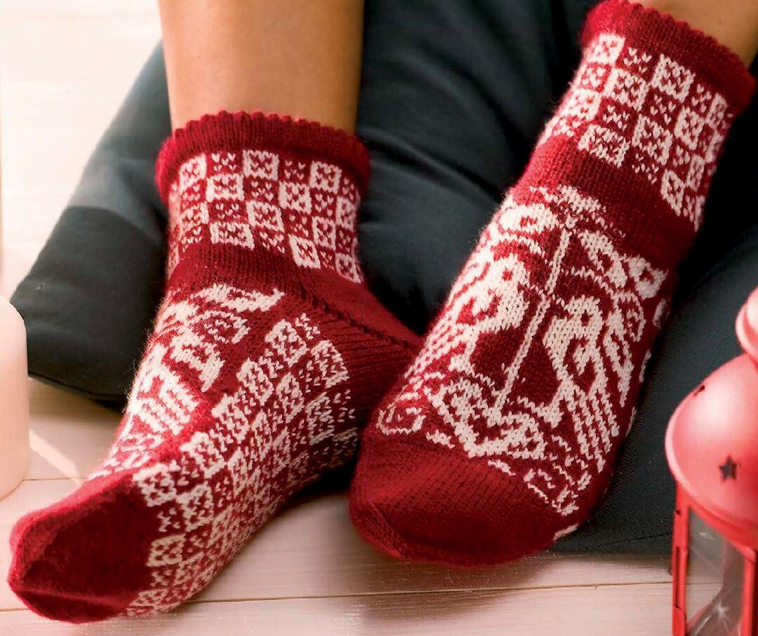 Knitting Pattern, Socks Knitting Pattern, Knit Sock Pattern, Boot Socks ...