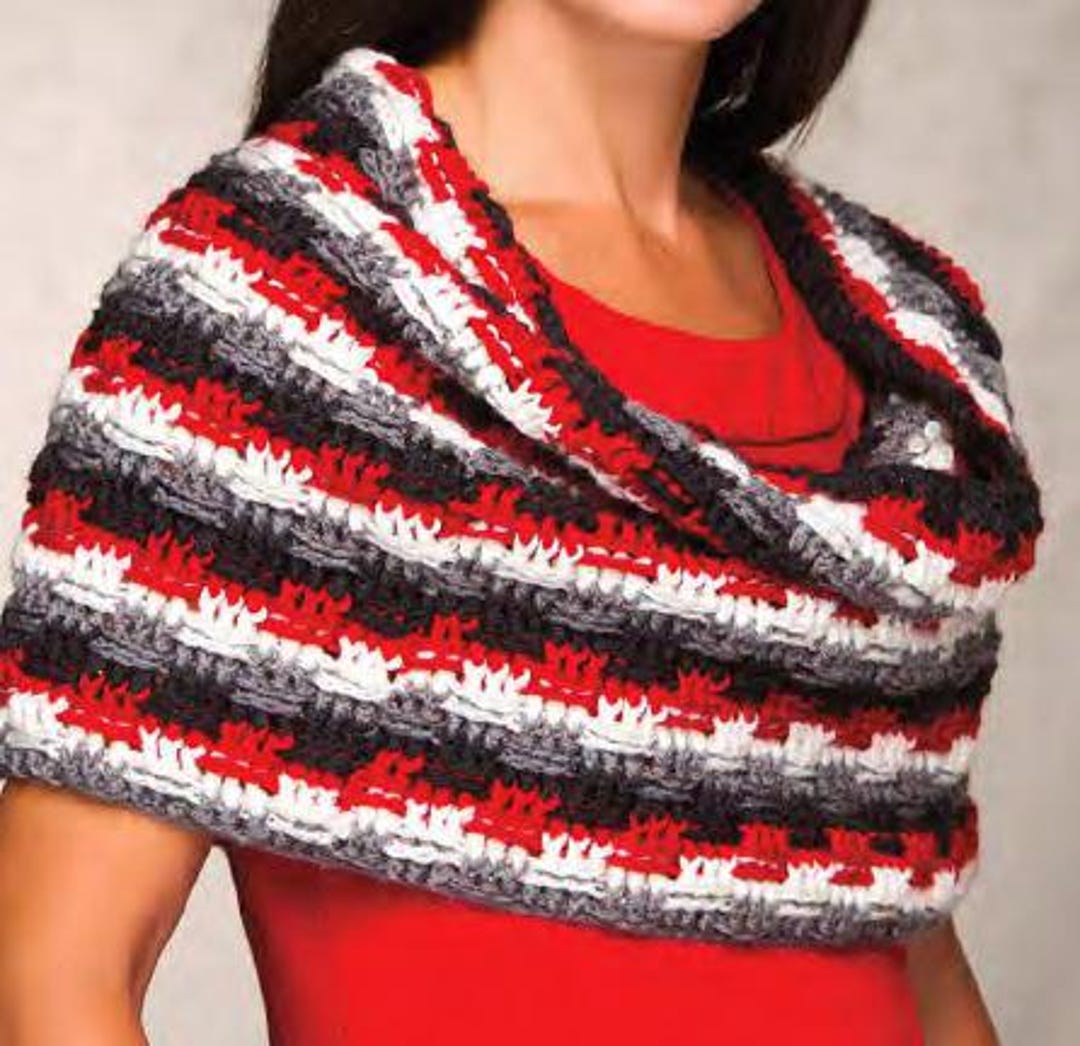 Crochet Pattern, Crochet Cowl Neck Wrap Pattern, Neck Warmer Crochet ...