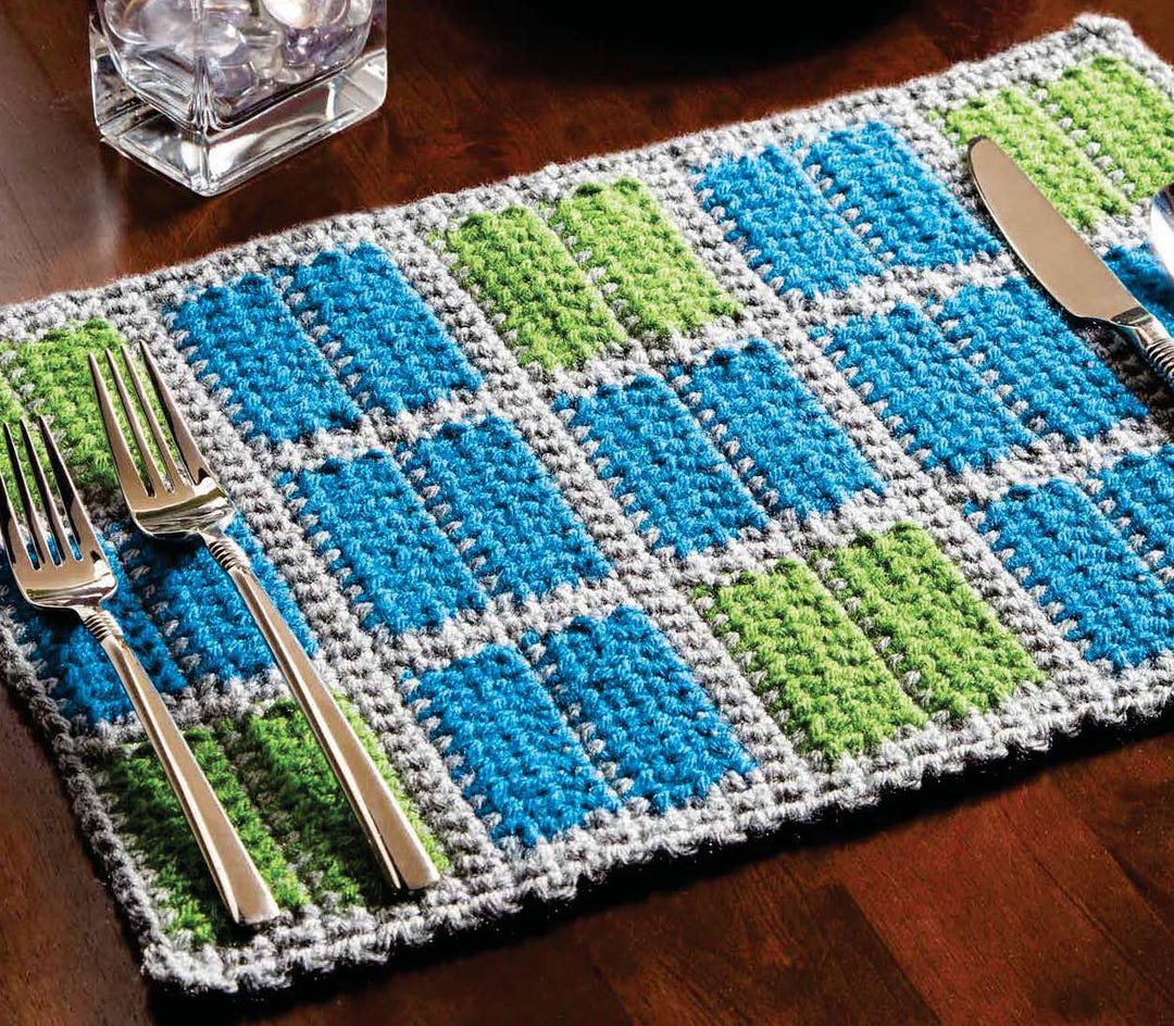 Crochet Pattern, Crochet Table Mat Pattern, Table Placemat Pattern ...