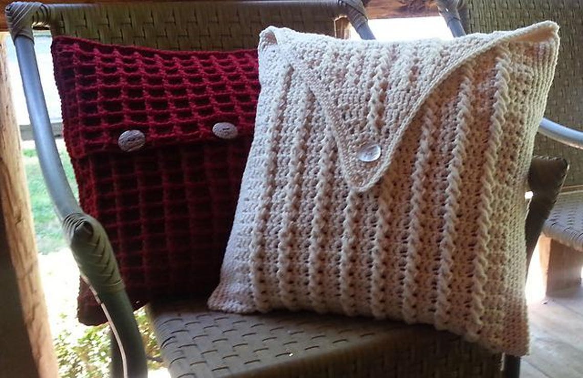 Crochet Pattern, Pillow Crochet Pattern, Crochet Pillowcase, Crochet ...