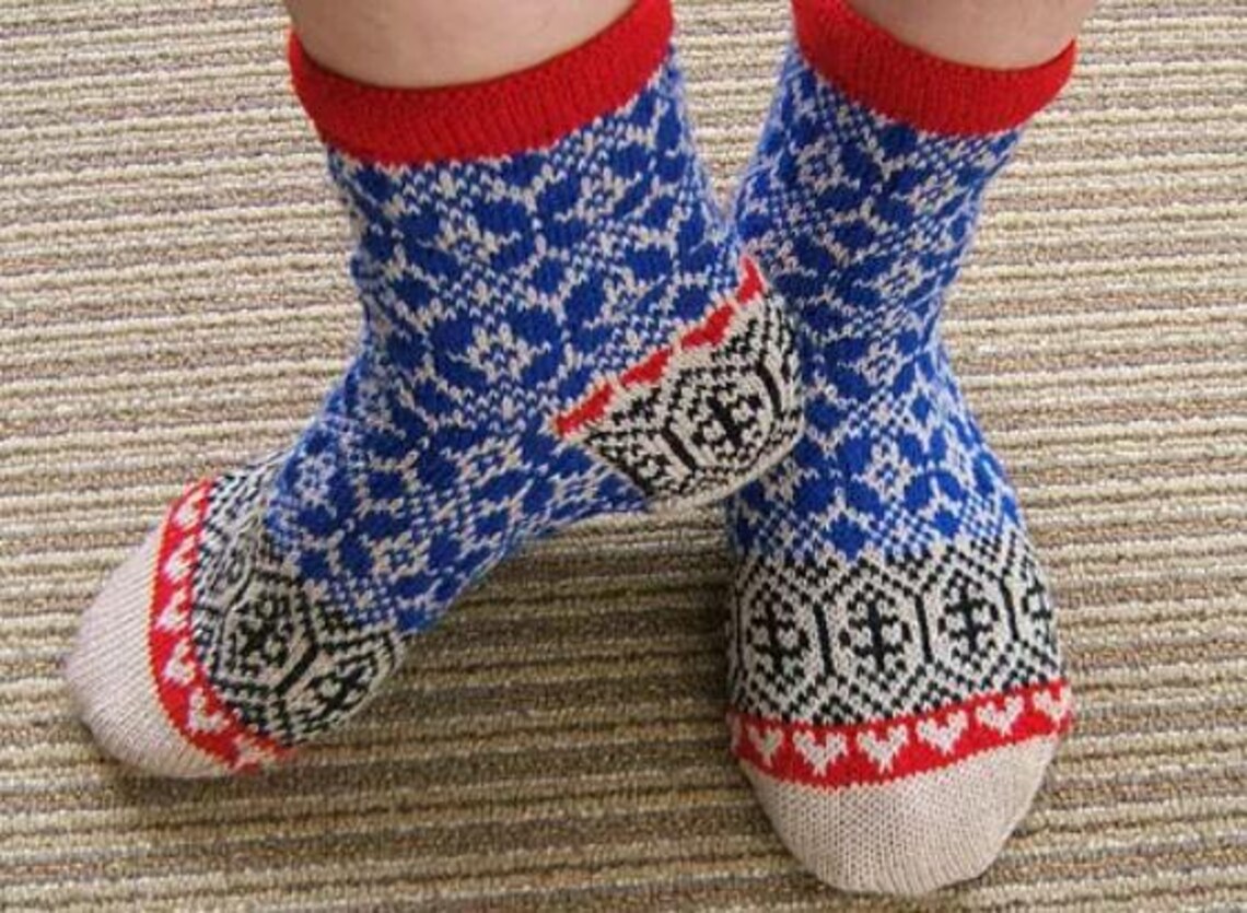 Knitting Pattern, Socks Knitting Pattern, Knit Sock Pattern, Boot Socks ...