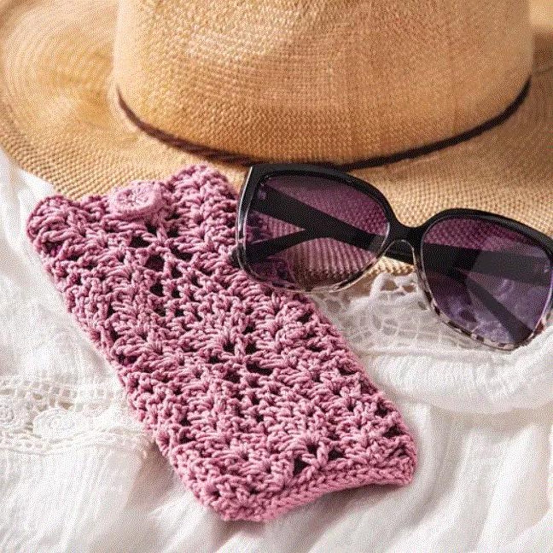Crochet Pattern, Sunglasses Case Crochet Patterns, Soft Sunglass Holder ...