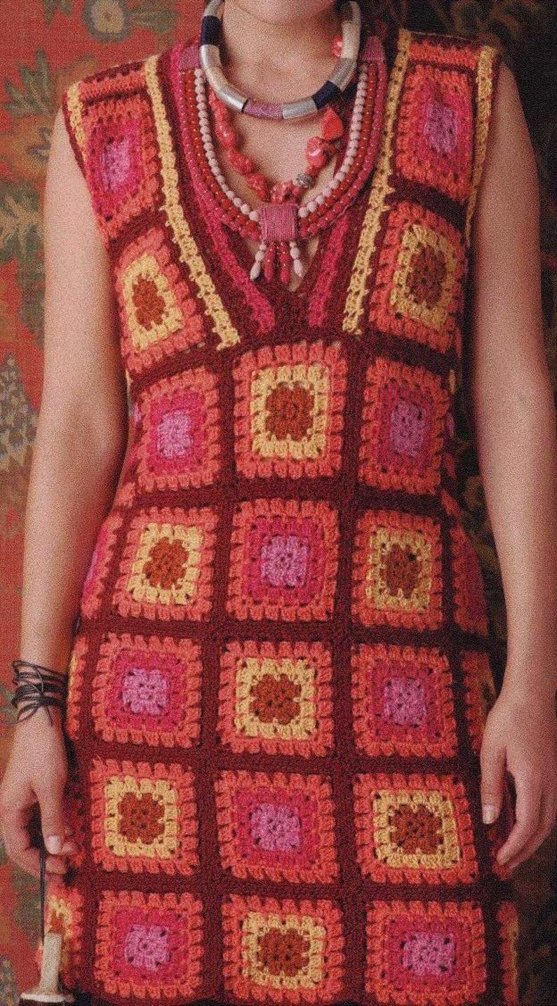 Crochet Pattern, Dress Crochet Pattern, Sweater Crochet Pattern, Granny ...