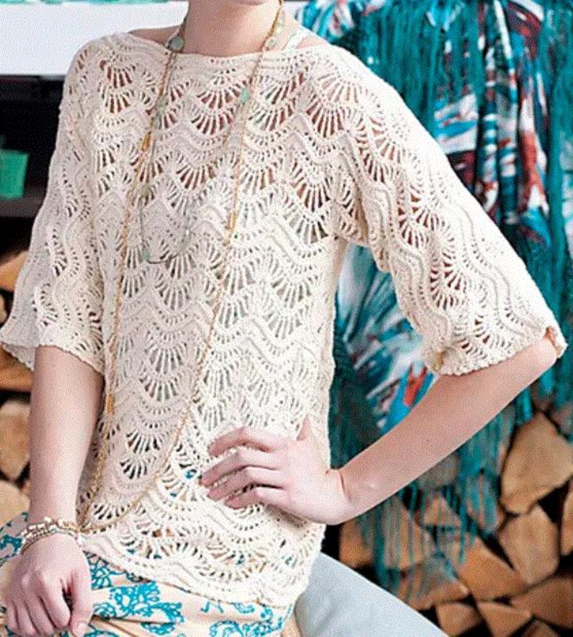Crochet Pattern, Summer Crochet Pattern, Women Crochet Lace Top ...