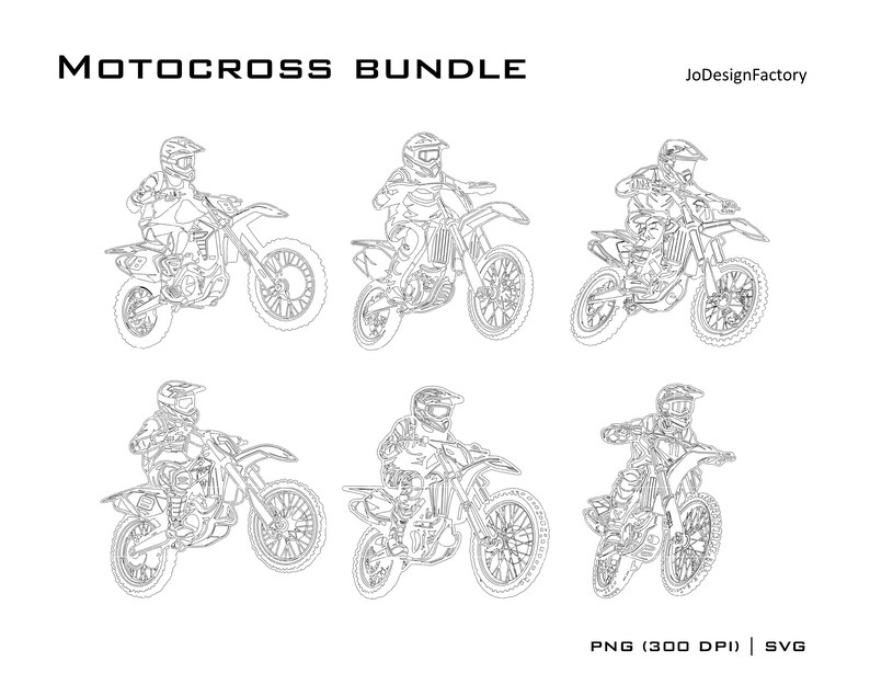 Motocross Svg Design Bundle. Digital Svg Png Files for Cutting - Etsy