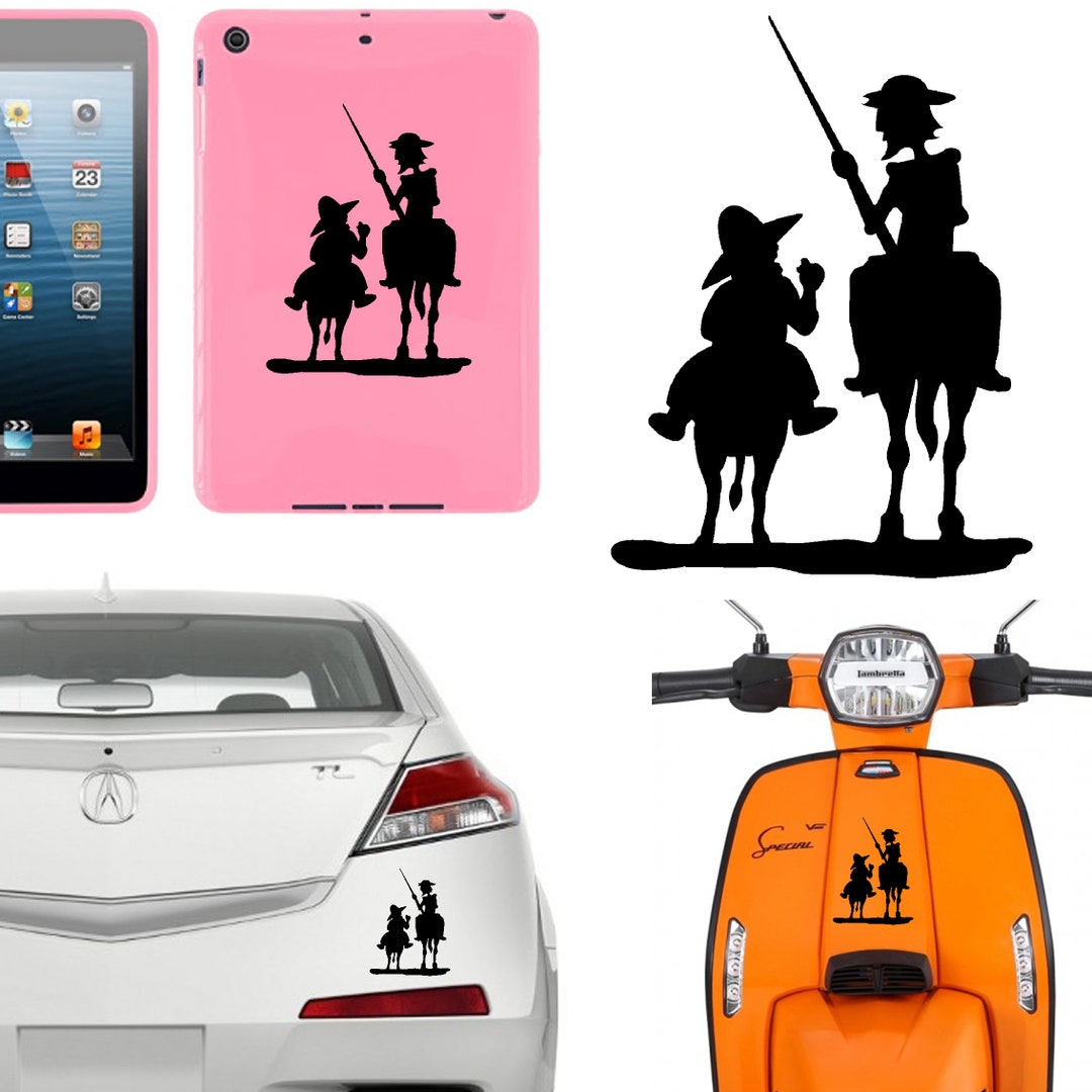 Quixote and Sancho Vinyl Sticker Vers. D - Etsy