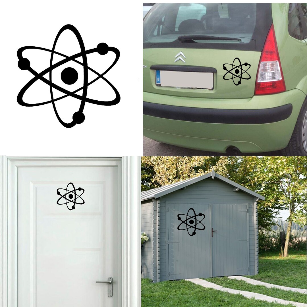 Atom, Vinyl Sticker V4 - Etsy