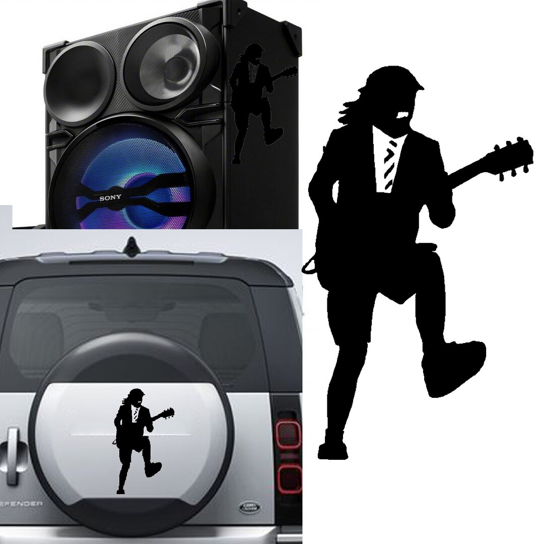 Angus Young, ACDC V3 Vinyl Sticker - Etsy