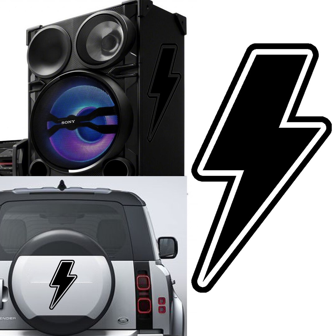 ACDC Lightning, Vinyl Sticker - Etsy