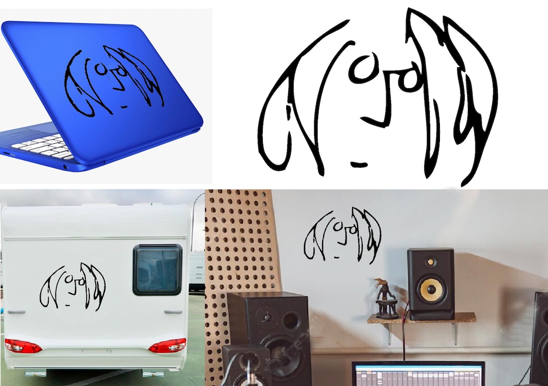 John Lennon Vinyl Sticker - Etsy