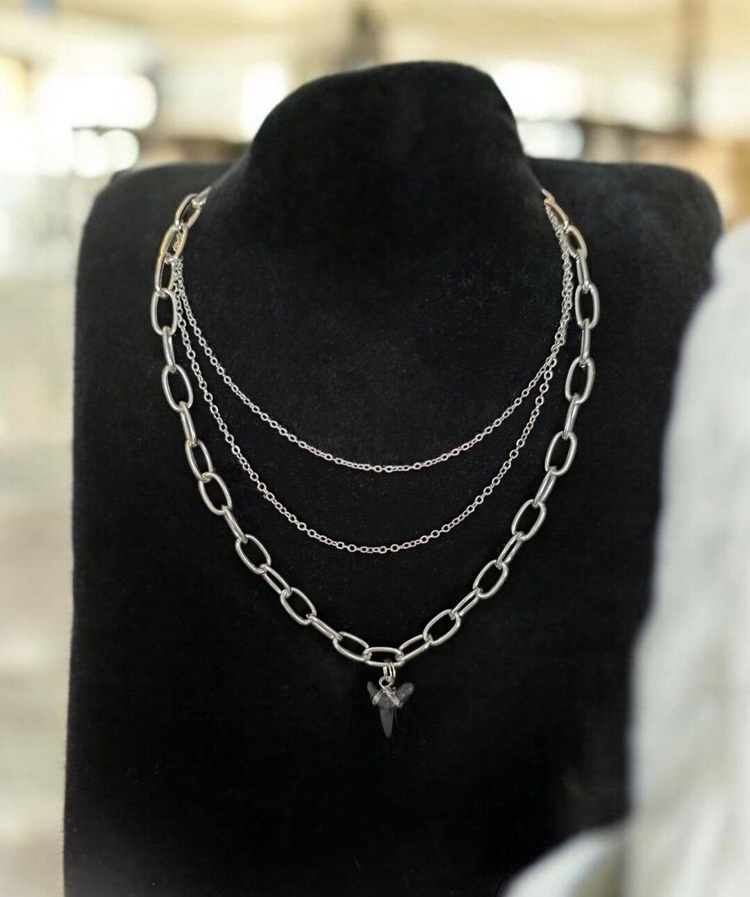 Mako Shark Tooth Isurus Oxyrinchus Stainless Steel Chain - Etsy