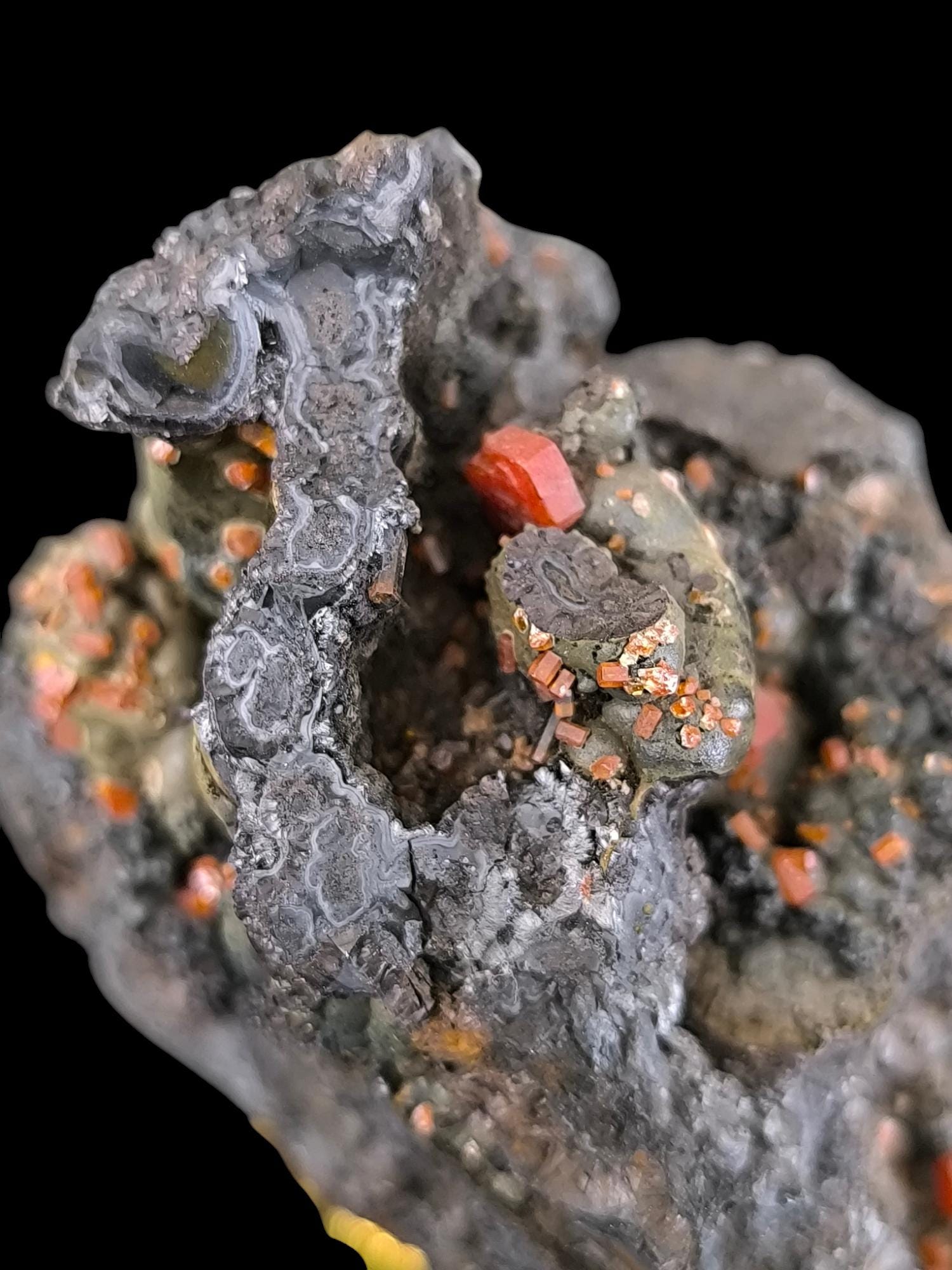 Vanadinite Crystal Limonite Matrix - Etsy