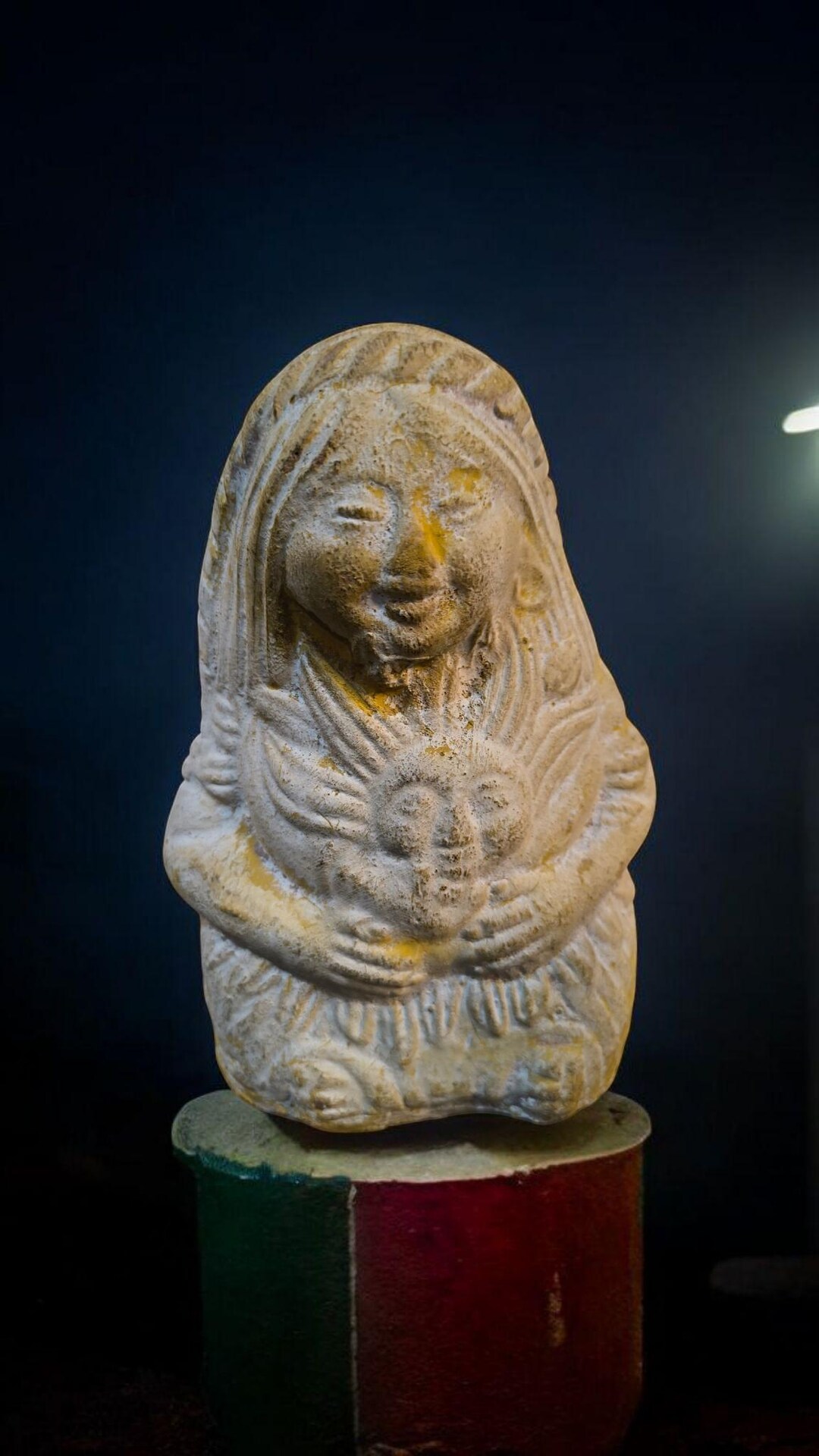 RARE Vintage Statue of Sun Goddess Sun Goddess Art Terracotta Pottery ...