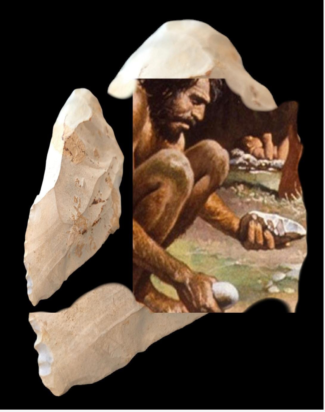 Large Neanderthal Flint Ax Mousterian Age Prahistoric Stone - Etsy
