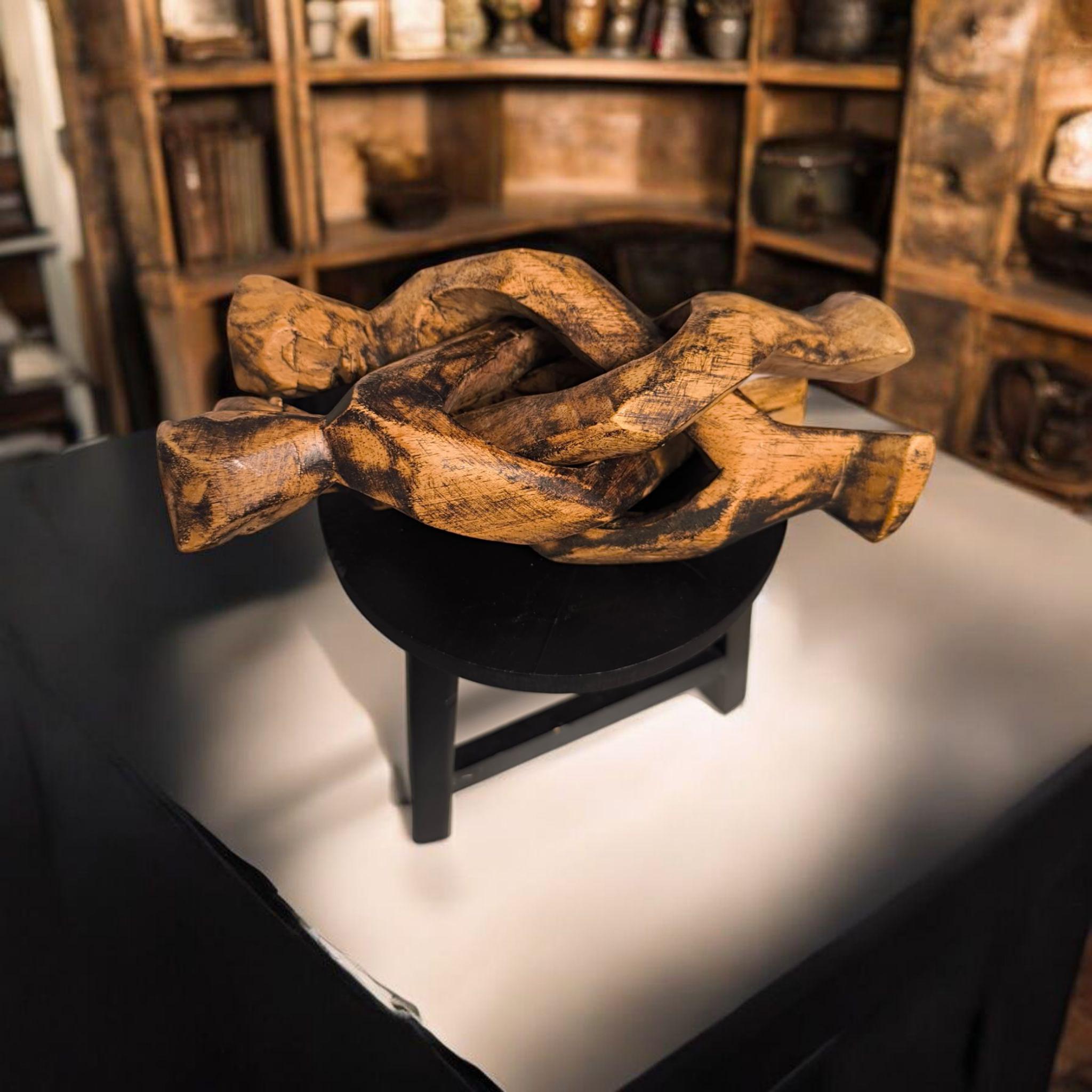 Vintage African Wood Carving ART Three Figures Image of Unity - Etsy