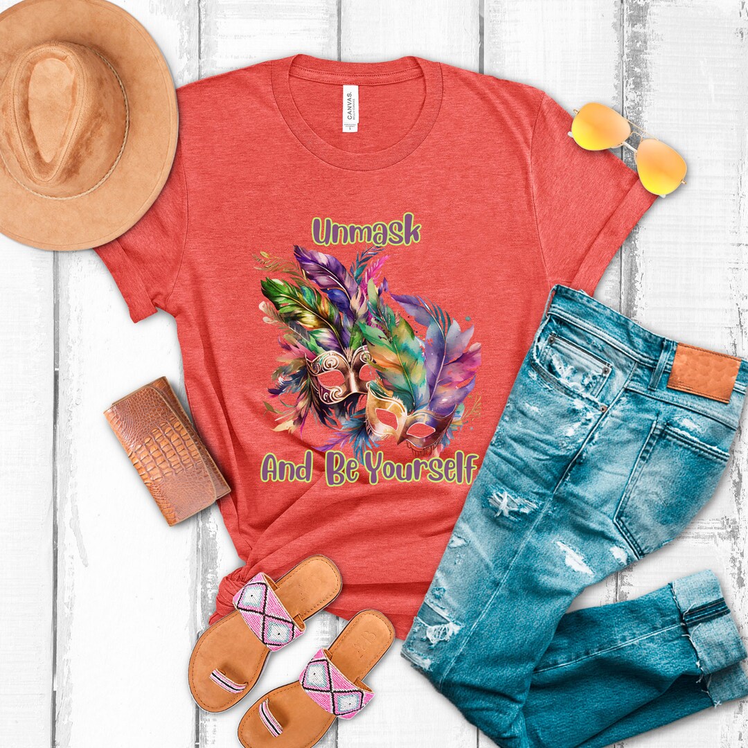 Unmask Yourself With Our Masquerade Mardi Gras Unisex Jersey Tee Fun ...