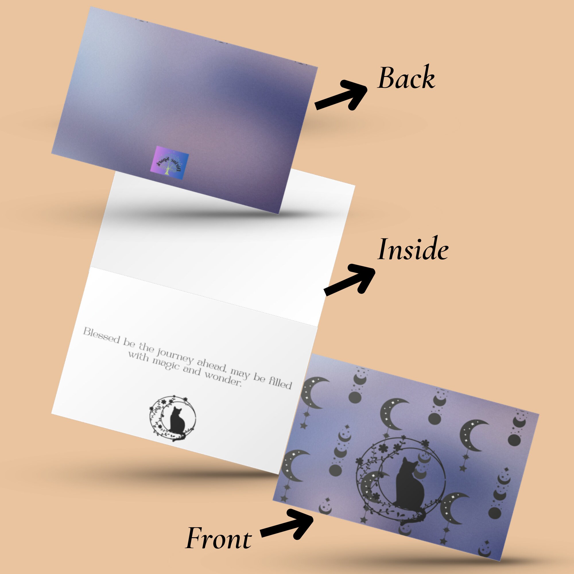 Printable Witchy Greeting Card Template 10 Sayings to Choose - Etsy