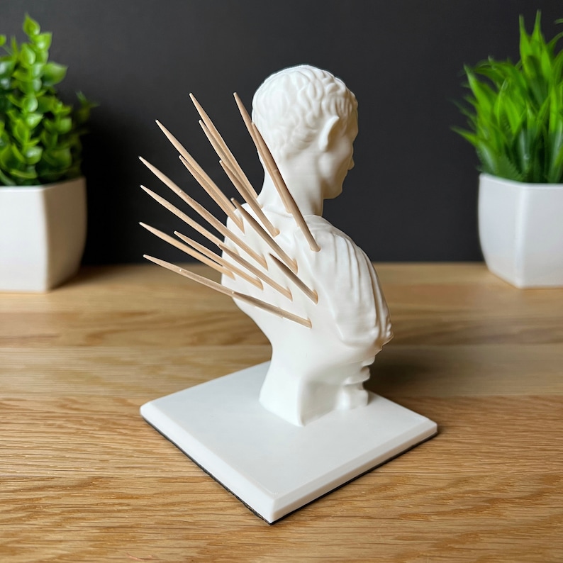 Caesar Toothpick Holder History Bust - Etsy