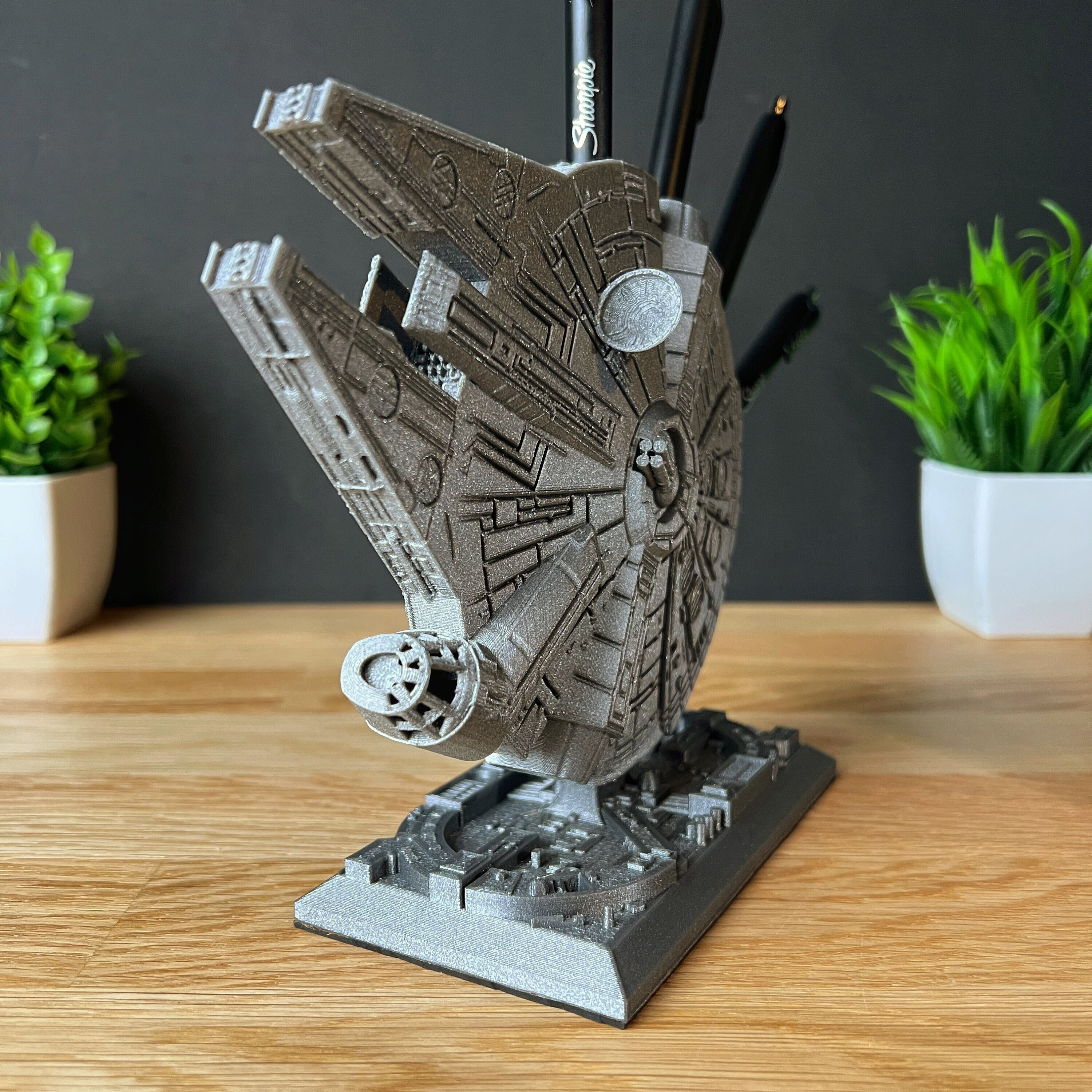 Millennium Falcon Inspired Pen Holder - Etsy