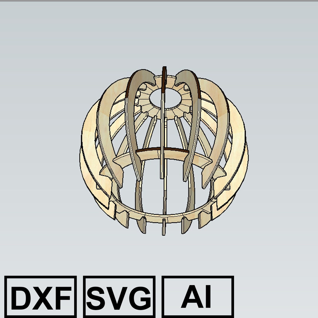 Lampshade, Chandelier, Fixture, Lamp, Dxf File, Svg, Ai, 3mm Plywood ...
