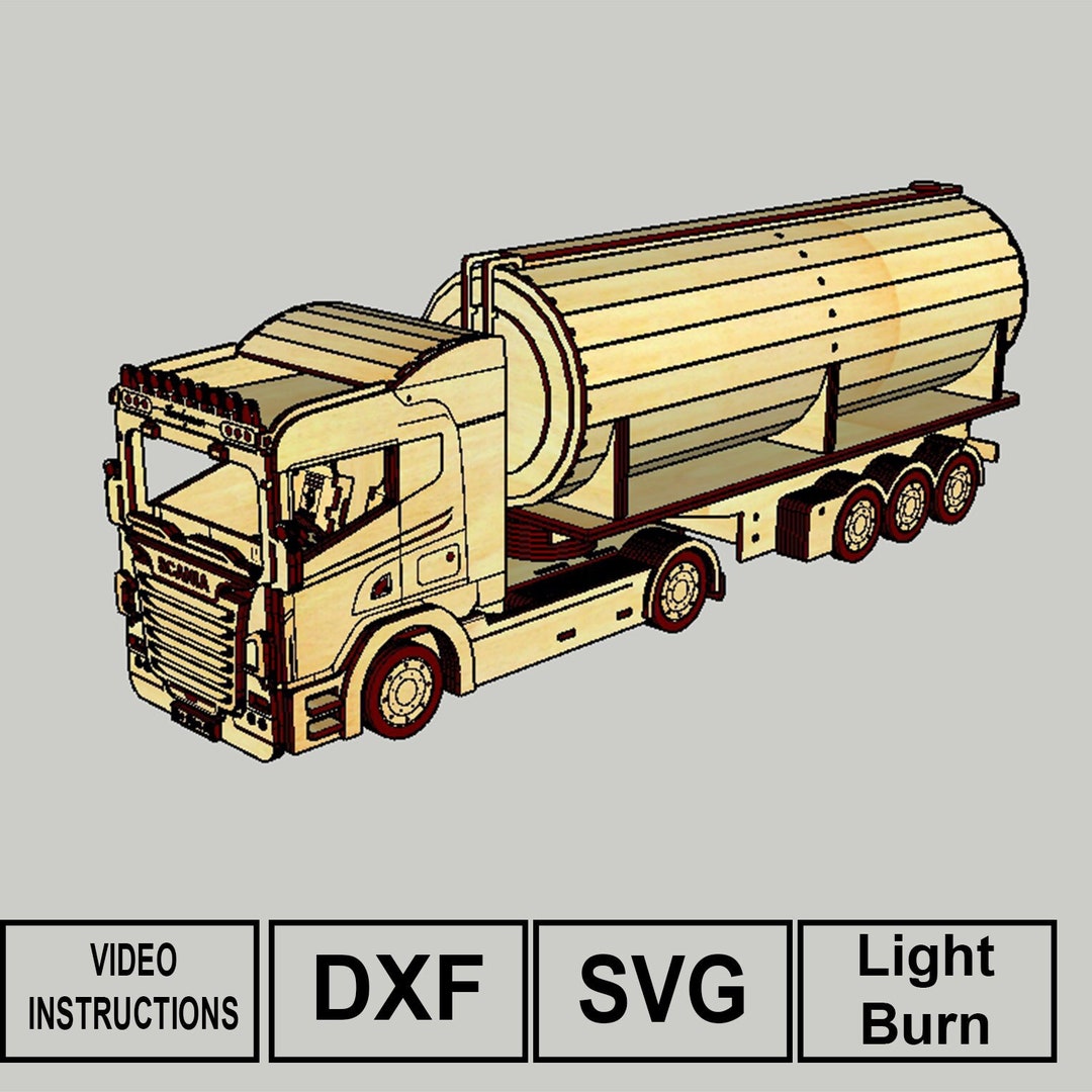 Water Wagon, Truck, Lorry, DXF,SVG,LBRN 3mm Plywood - Etsy