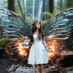 123 Multi-color Wings Digital Background Giga Pack Fantasy Wings ...