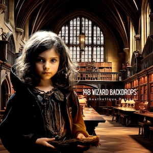 148 Wizardry School Digital Backdrop Magical Wizard Photography ...