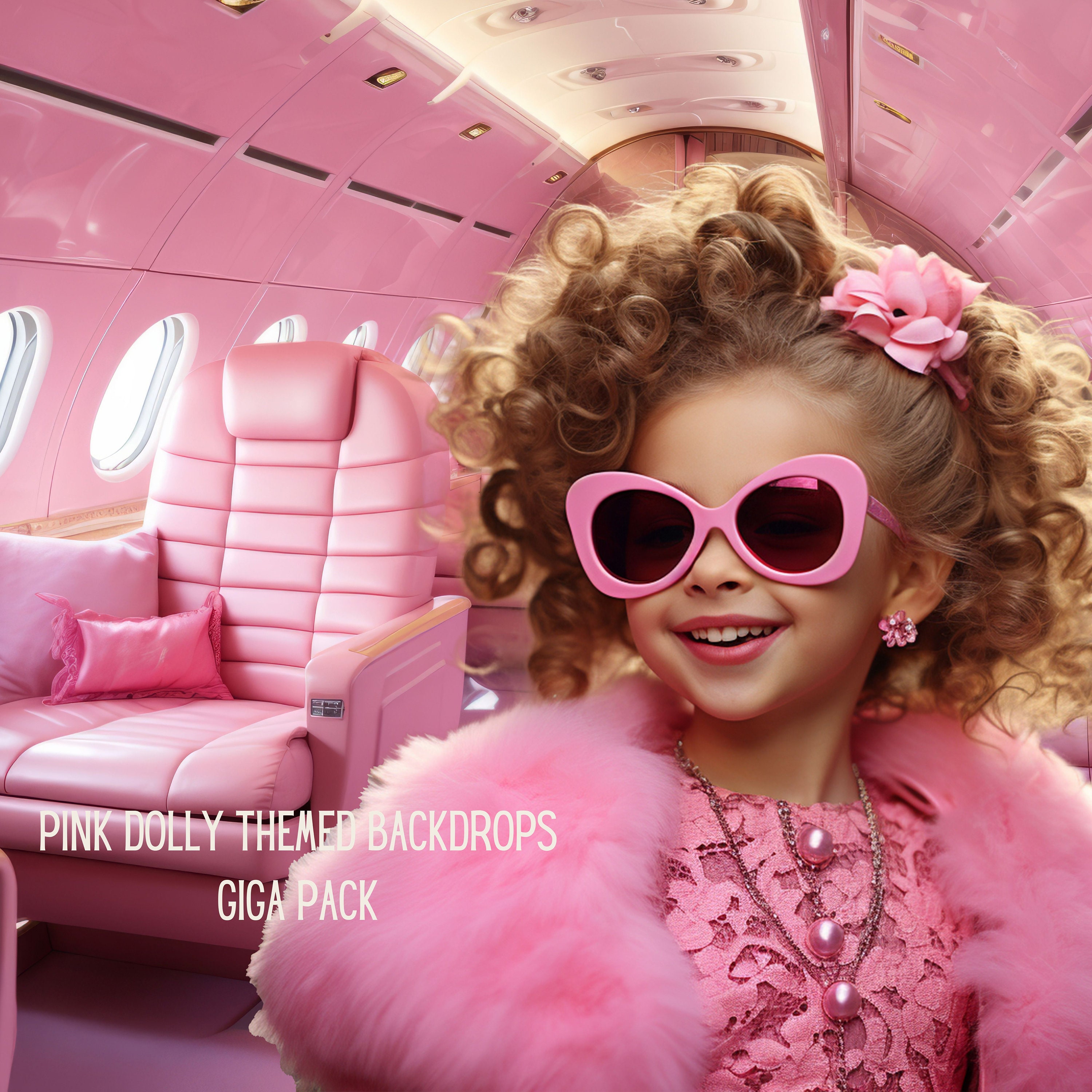 203 Pink Dolly Digital Backdrop Pink Girl Background for - Etsy