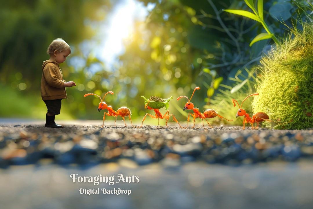 Foraging Ants Digital Backdrop Life of a Bug Photo Background for Giant ...
