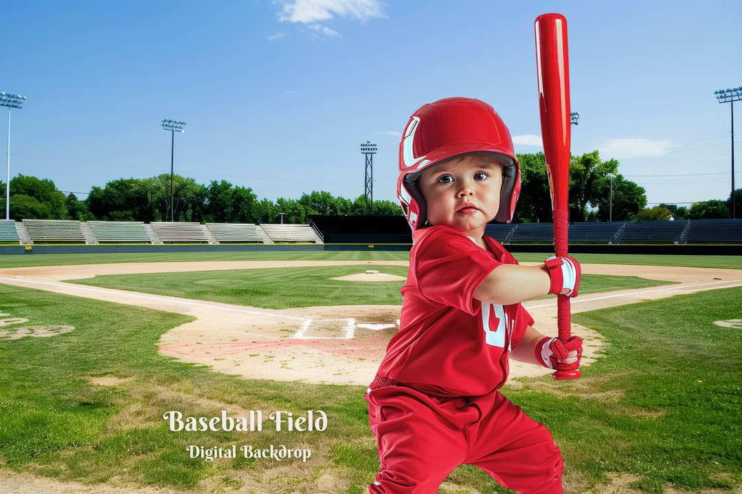 Baseball Field Digital Backdrop for Professional Baseball Player ...