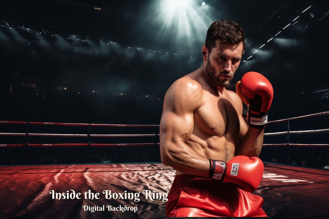 Inside the Boxing Ring Digital Backdrop for Professional Boxers ...